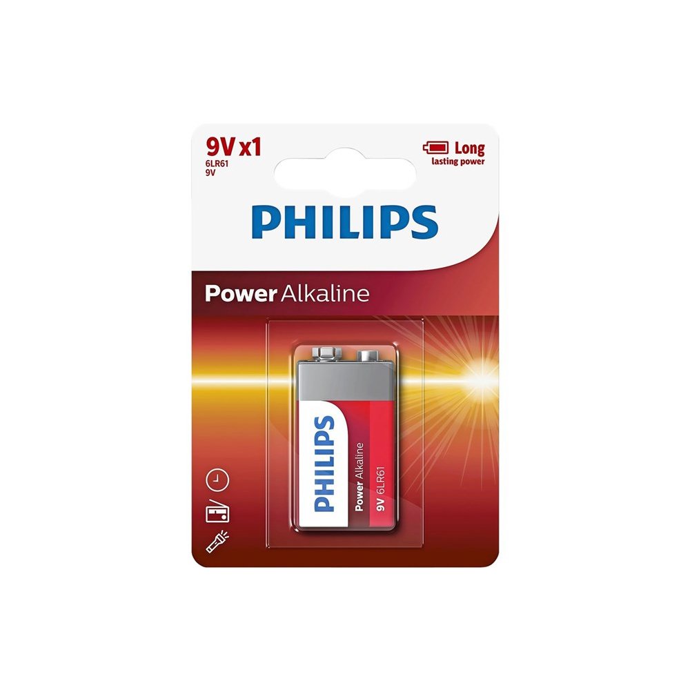 Philips Power Batteri 9V - 1 stk. - Batterier - Designgaven.dk